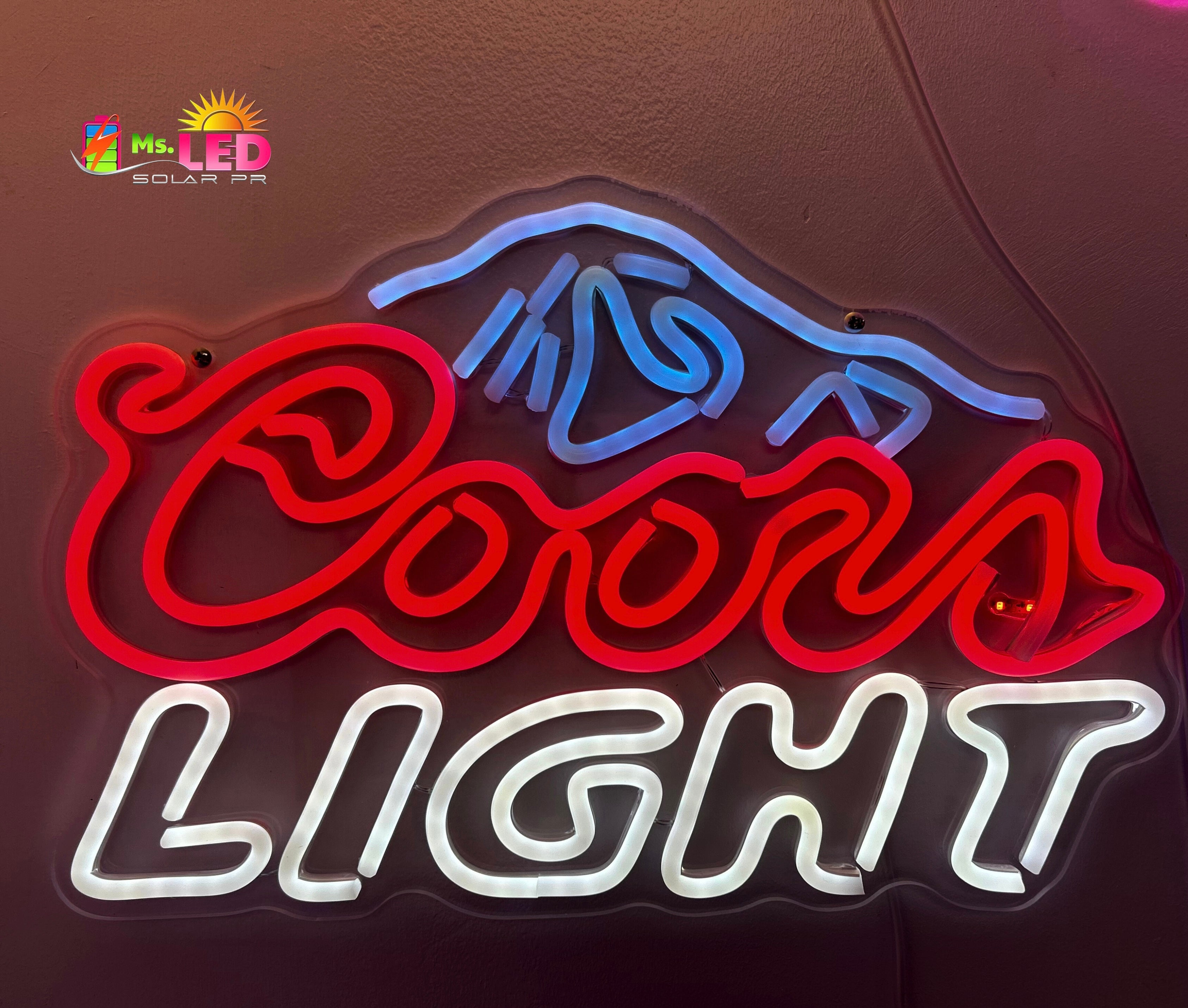 Rótulo Neon - Coors Light – LADY LED SOLAR PR